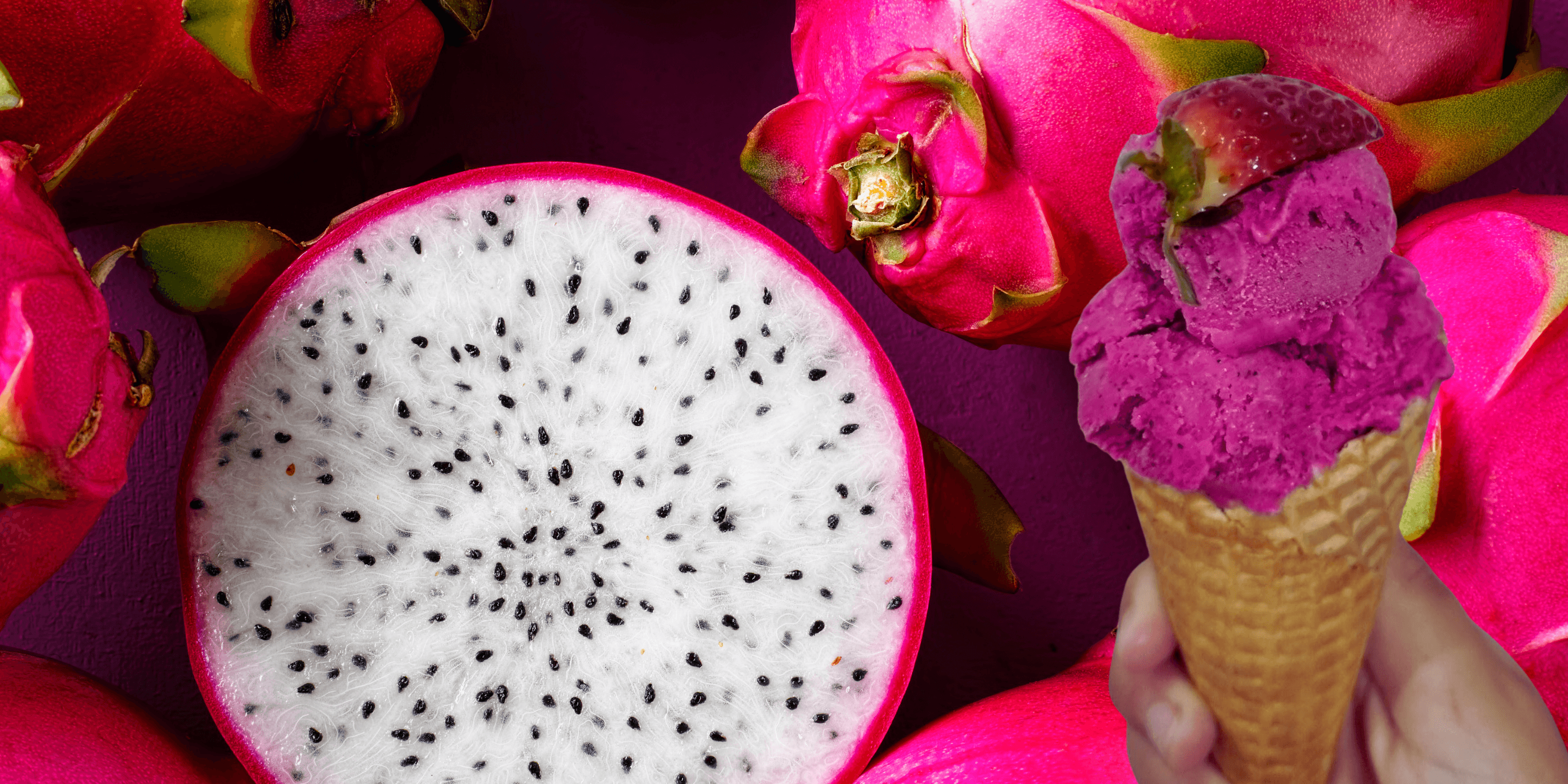 Lazy Dragon Fruit Ice-cream Recipe - Rare Dragon Fruit